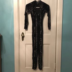 Cicci | Costumes | Velvet Animal Print Unitard Hood | Poshmark